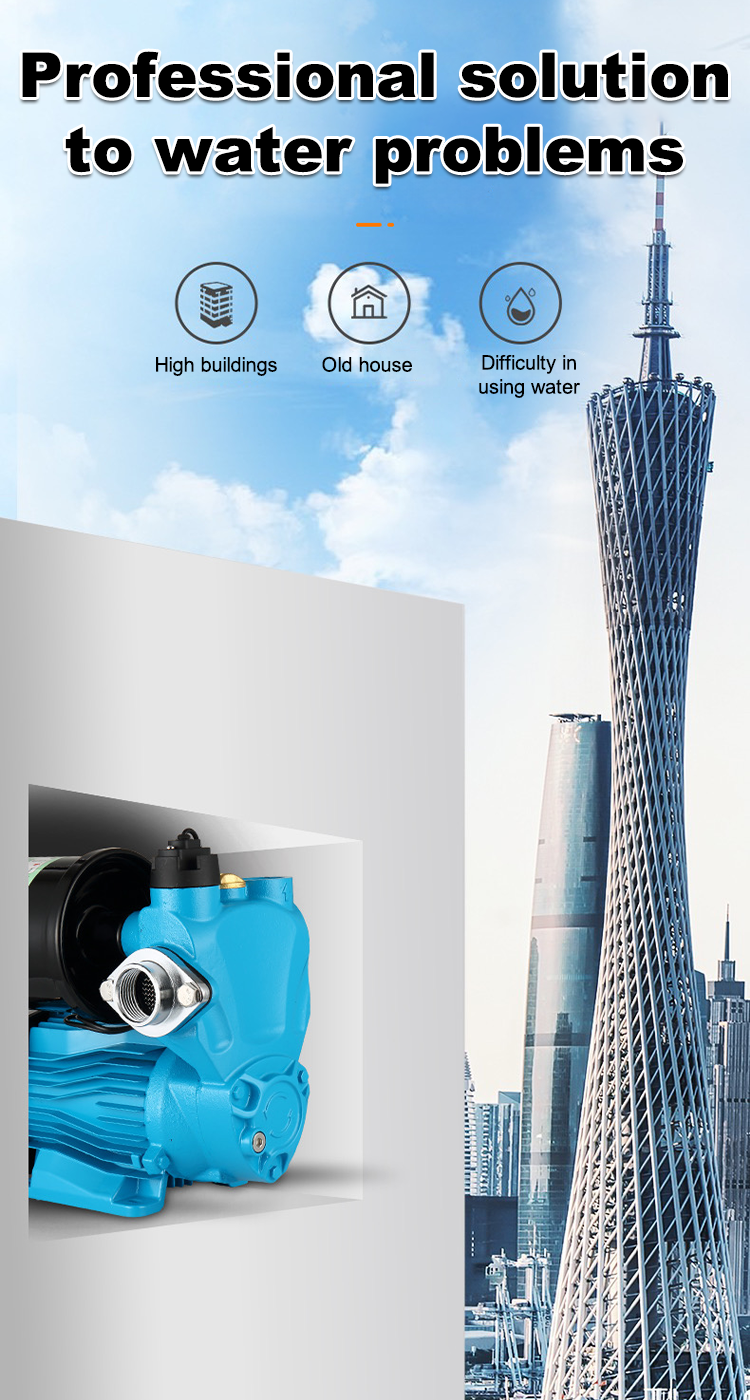 370W Water Pump Automatic 0.5HP Home Electric Booster Pump Enjin Air ...