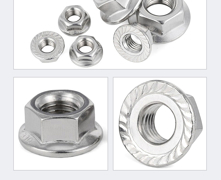 Flange Nut 304 Stainless Steel M3 M4 M5 M6 M8 M10 M12 DIN6923 Hexagon Hex Nut | Shopee Malaysia