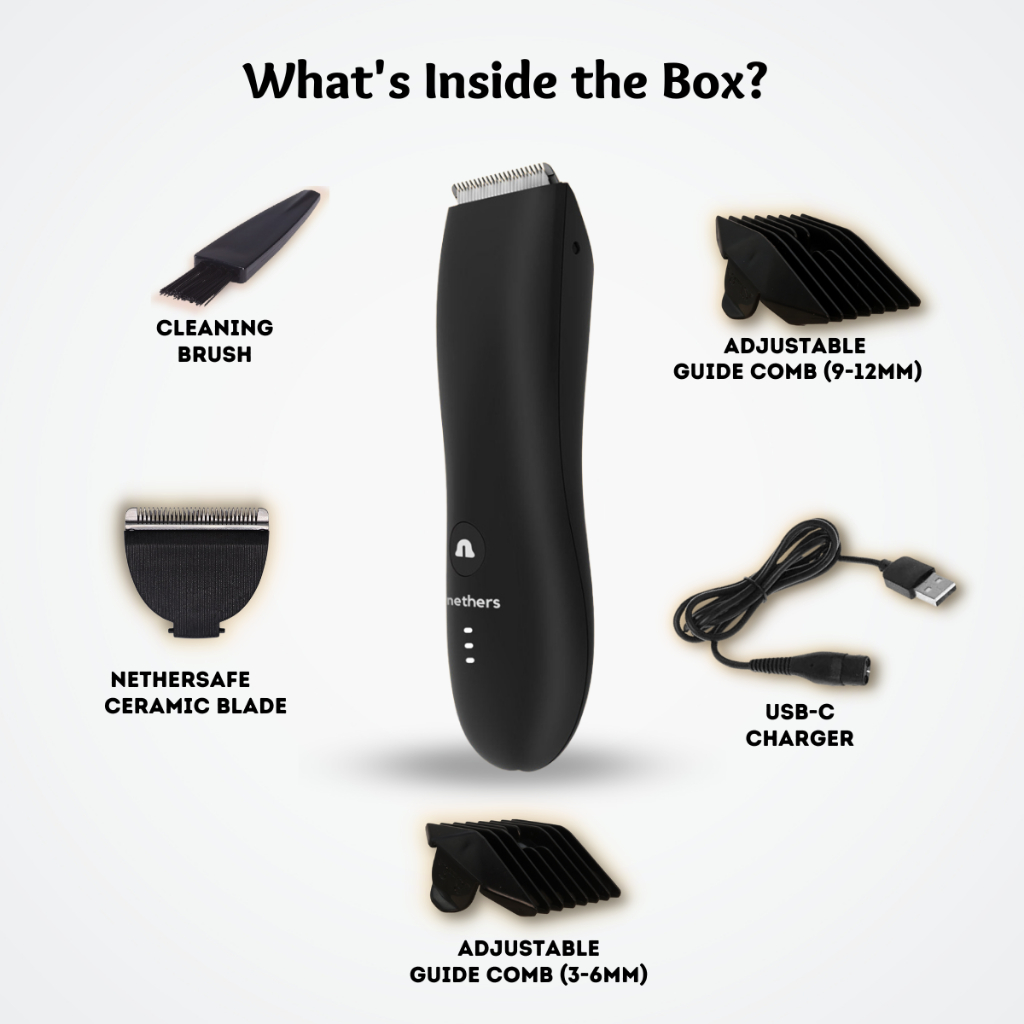 Nethers Undercut Trimmer for Mens Private Manscaping & Shaving Body ...