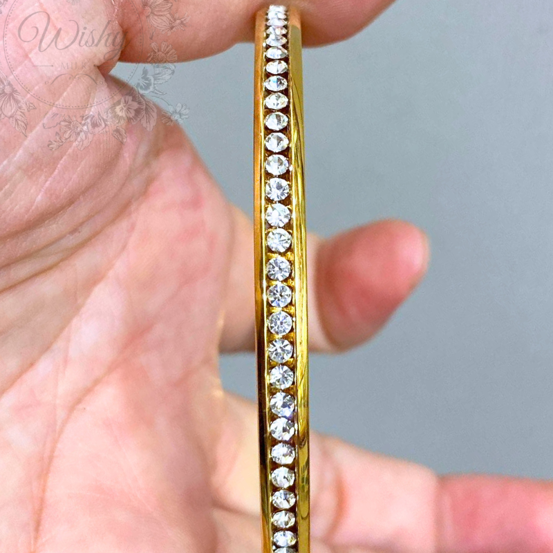 Gelang Suasa Batu Penuh Dewasa Besar Bangle Full Cubic Emas Suasa Sadur ...