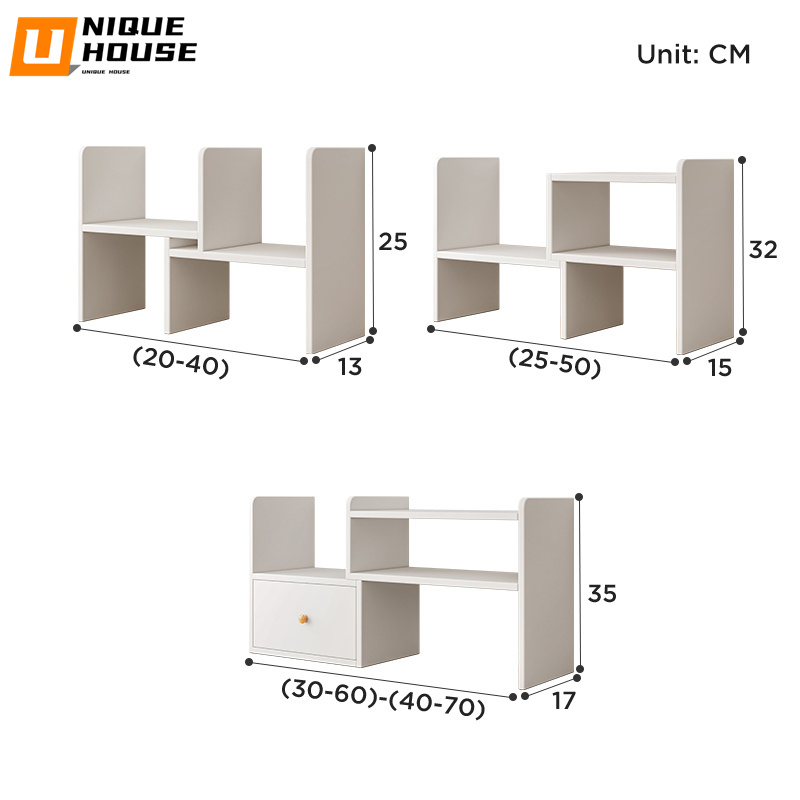 Desktop Organizer Adjustable Expandable Shelf Desktop Rak Buku ...