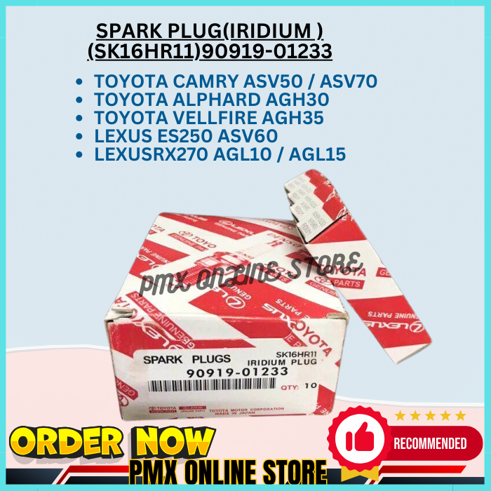 TOYOTA VELLFIRE 2.5,CAMRY 2.5 ES250 SPARK PLUG(IRIDIUM)(SK16HR11)(90919 ...