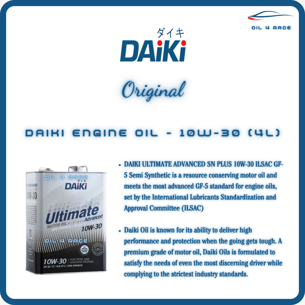 DAIKI Engine oil - 10W-30 | Shopee Malaysia