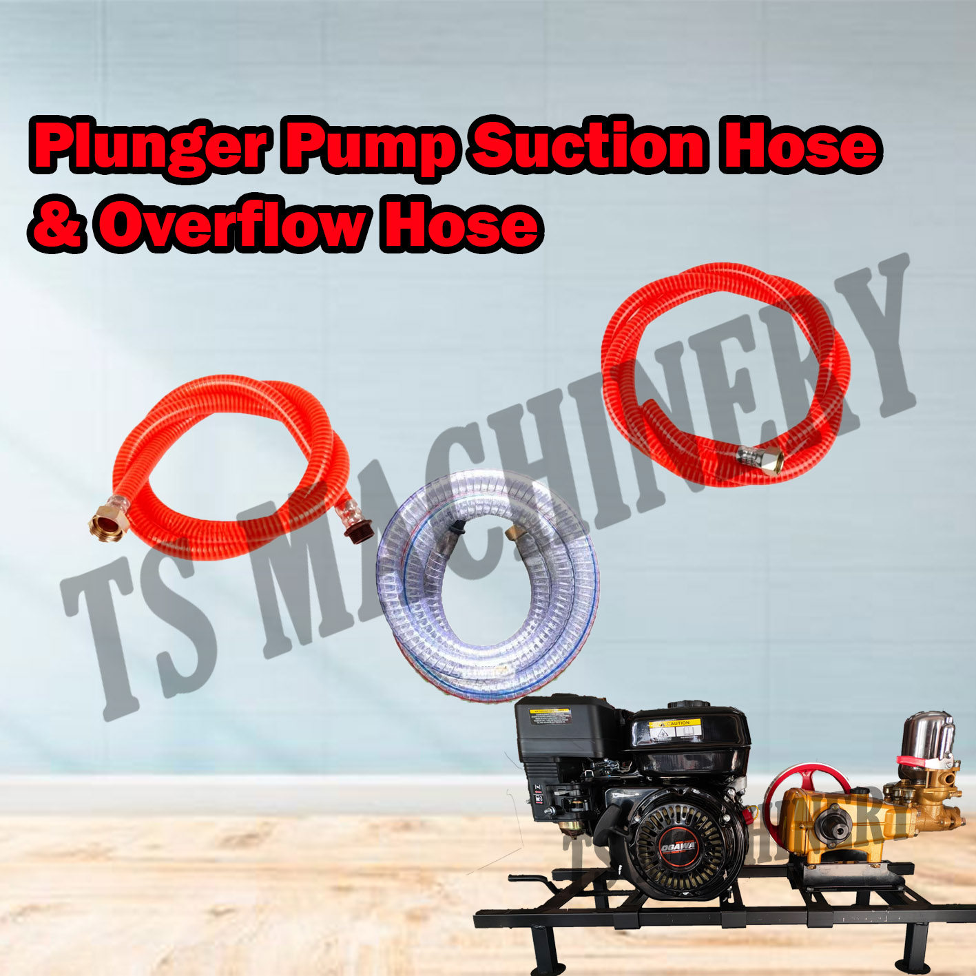 30/40/60 Plunger Pump Hose / Power Sprayer Suction Hose Overflow Hose ...