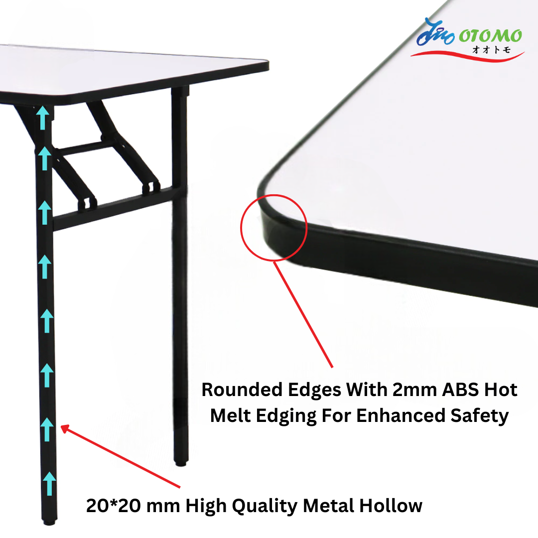 Otomo LONG 5ft Banquet Table Foldable Meja Lipat Event Dining Table ...