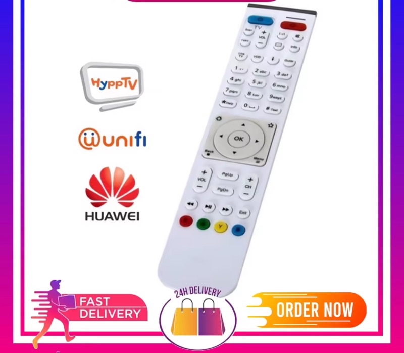 HyppTV Remote Control (White)REMOTE CONTROL FOR HYPPTV UNIFI TV (NO BOX ...