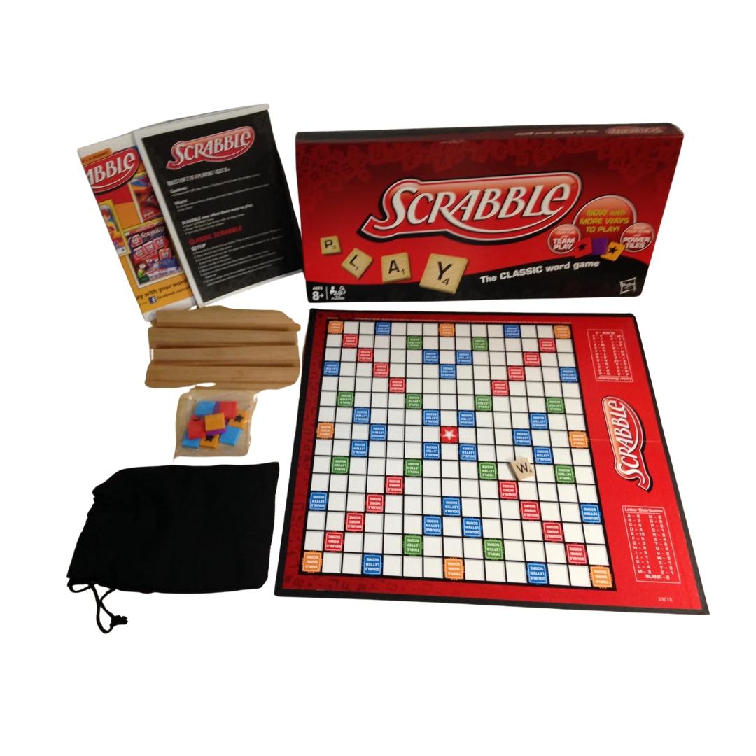 Scrabble Classic Board Game New Edition Rule Power Tiles Wording Game ...
