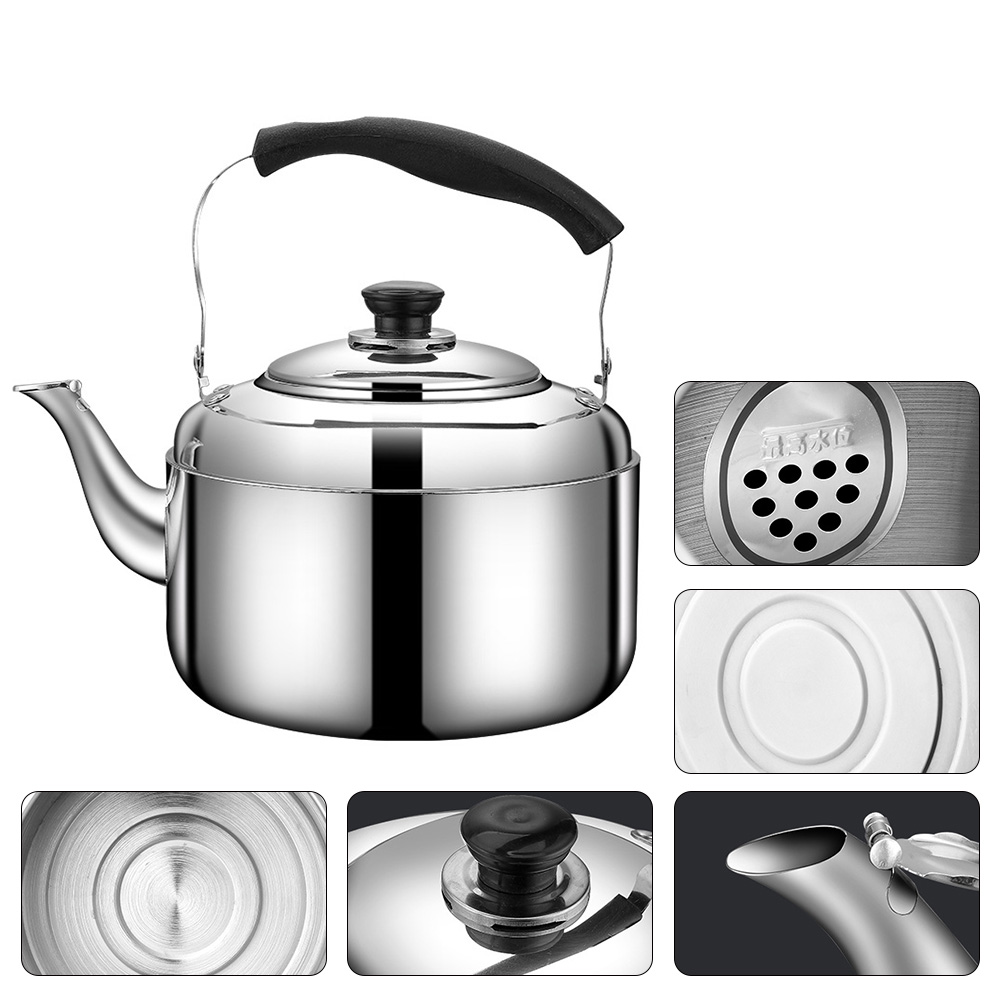 Whistling Kettle Stainless Steel Induction, Stove, Cerek Air Panas ...