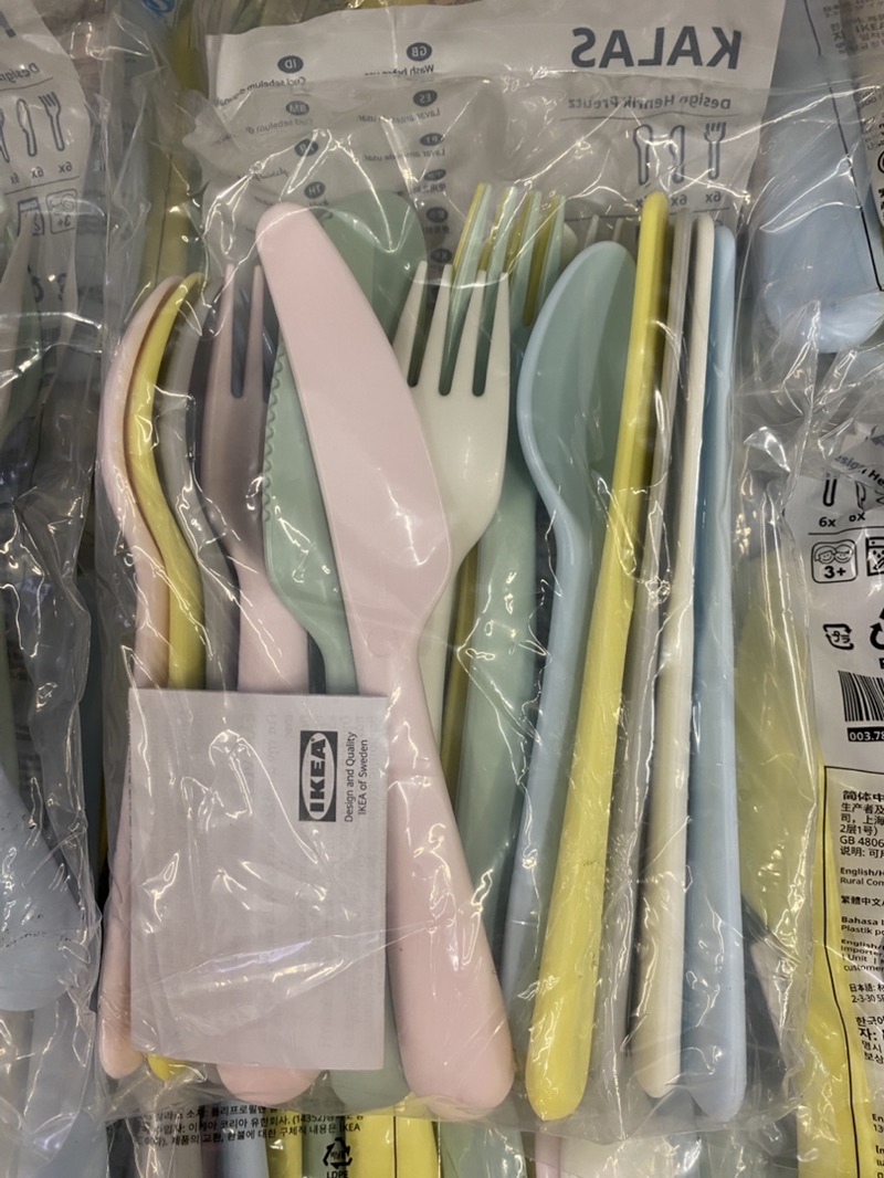 Original IKEA KALAS 6 Set Cutlery Set 3pcs/1pc (Fork, Knife, Spoon ...