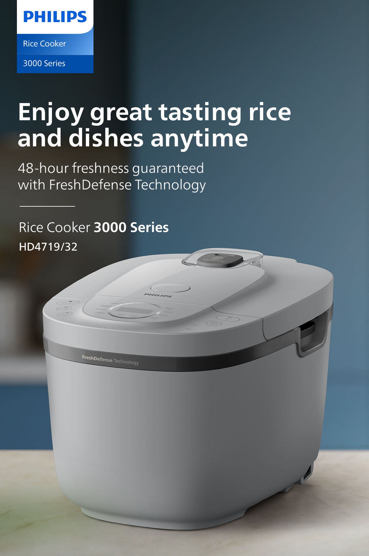 Philips HD4719 | Spherical Pot Digital Rice Cooker | 1.8L ...