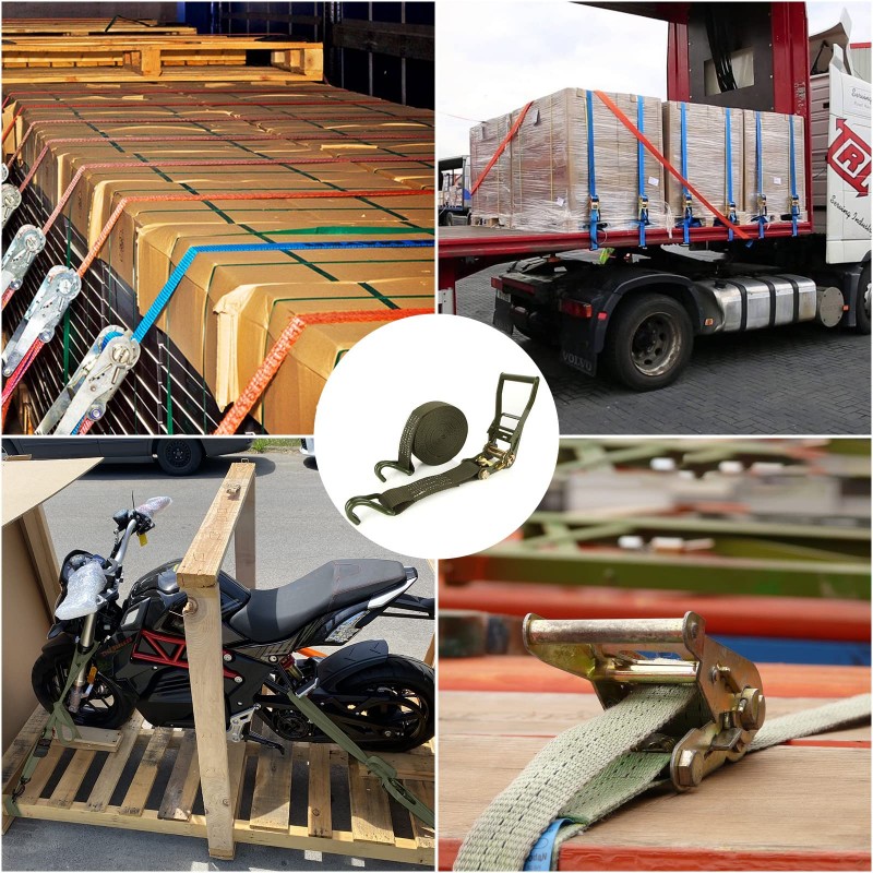 3MM Thickened10M Safety Ratchet Tie Down Ratchet Tie Down Lorry Strap ...