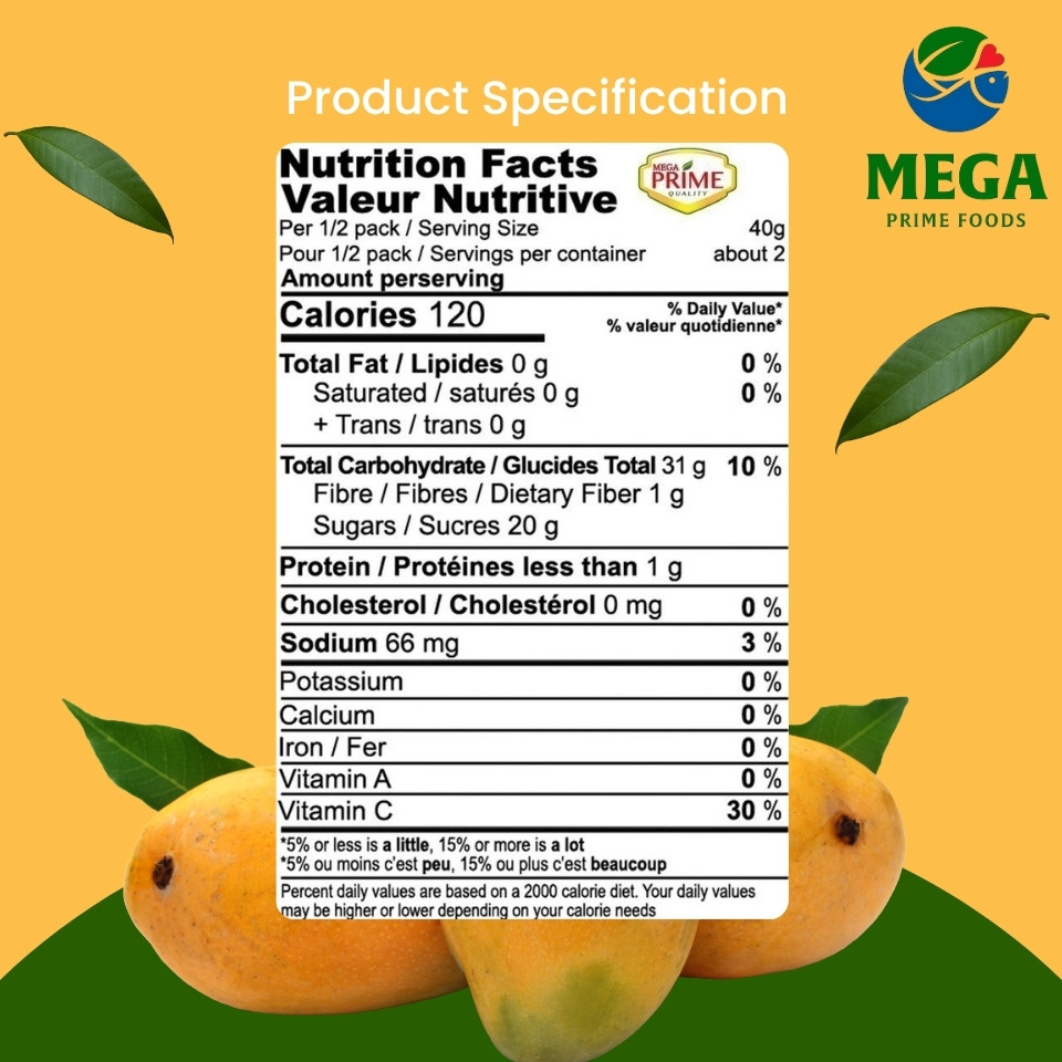 Mega Prime Philippines Dried Mango 100g Mangga Kering Makanan Ringan ...