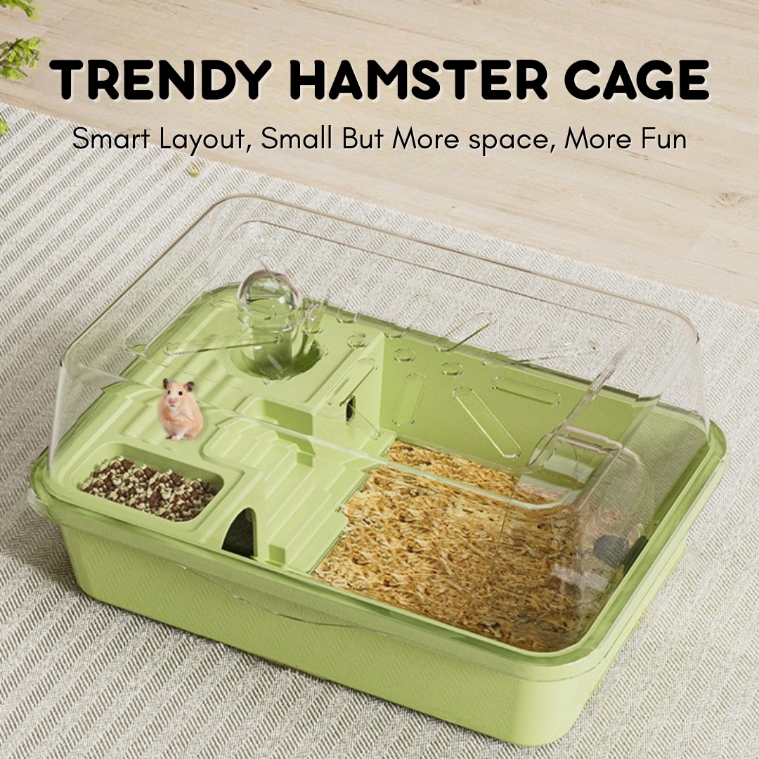 Trendy Hamster Cage Compact cute hamster box sangkar hamster comel ...