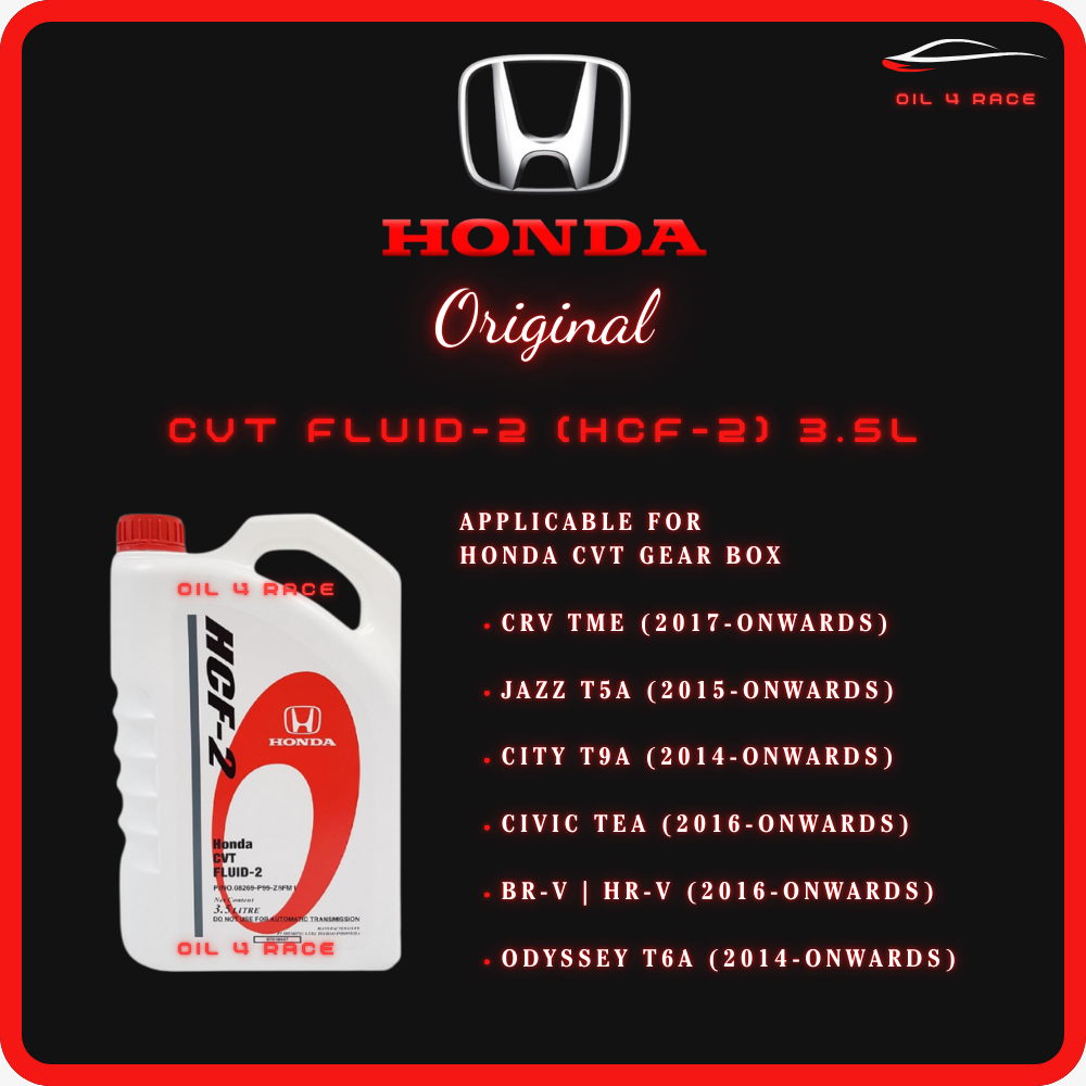 Honda Genuine CVT Fluid-2 ( HCF-2 ) 3.5L 08269-P99-Z8FM1 | Shopee Malaysia