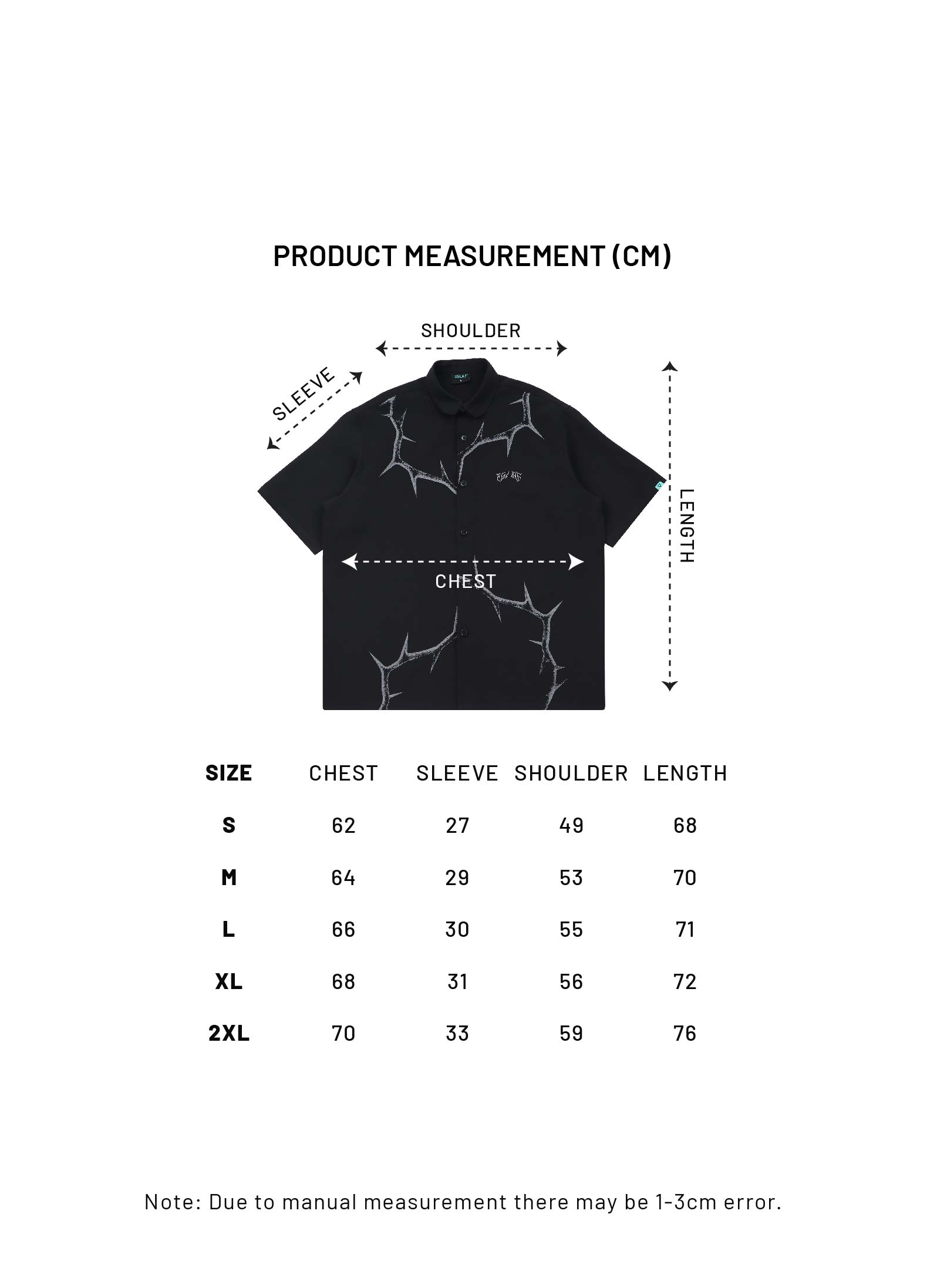 EGLAF Thorn Shirt (Black) | Shopee Malaysia