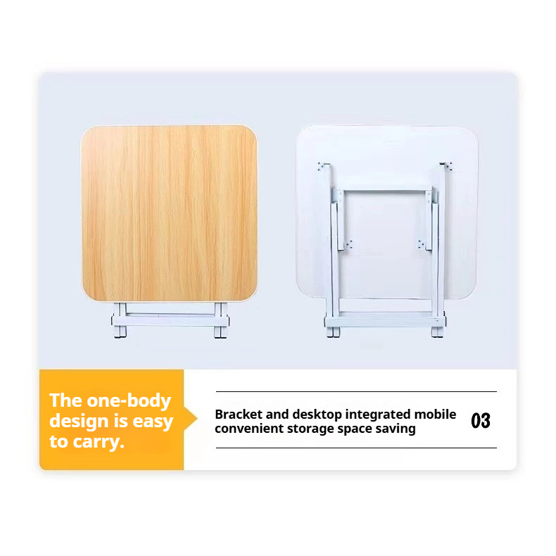 Folding portable dining desk livingroom dining table Meja Lipat Kayu ...