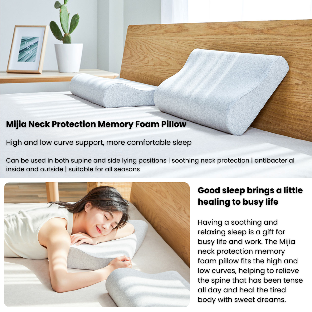 Xiaomi Mijia Memory Pillow Neck Protection Relax Neck BASF NASA ...