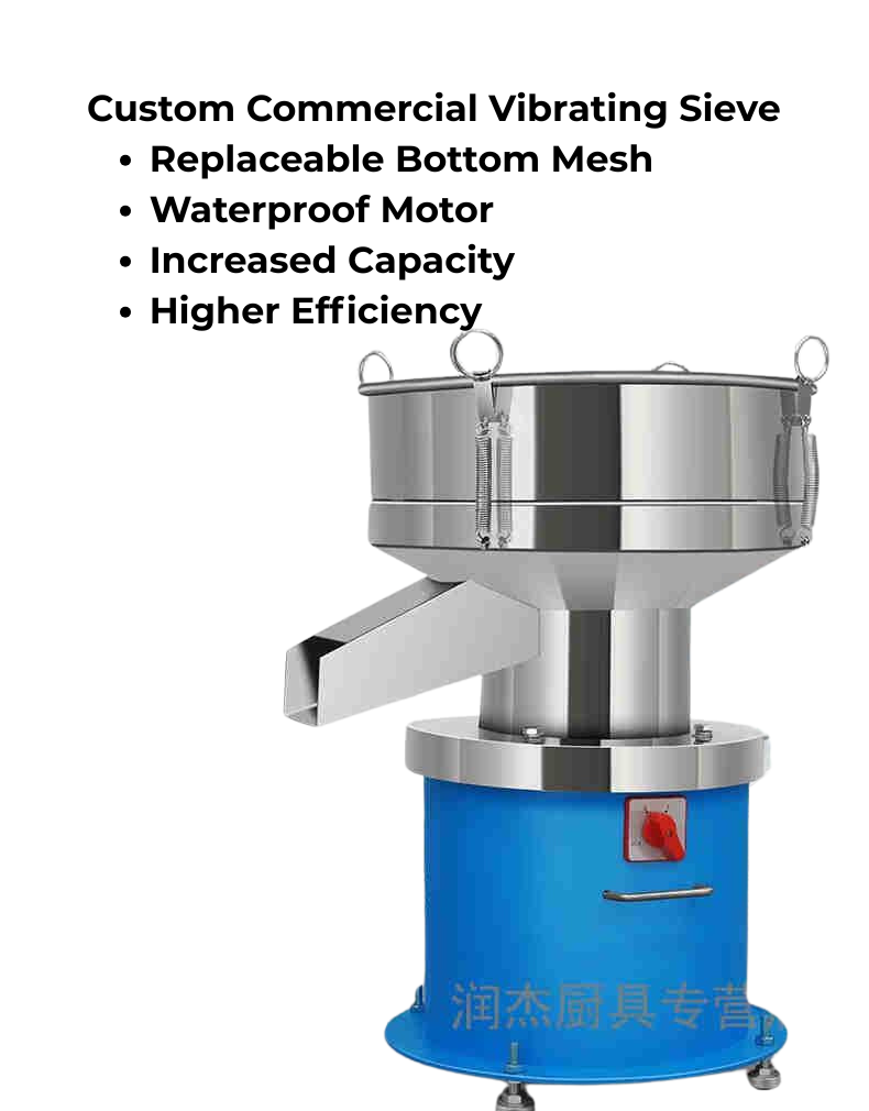 Commercial Powder Vibrating Sieve Machine | 304 Stainless Steel | Fine ...
