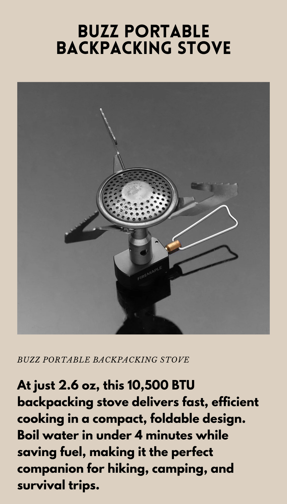 FIREMAPLE Buzz Backpacking Hiking Gas Stove | Shopee Malaysia