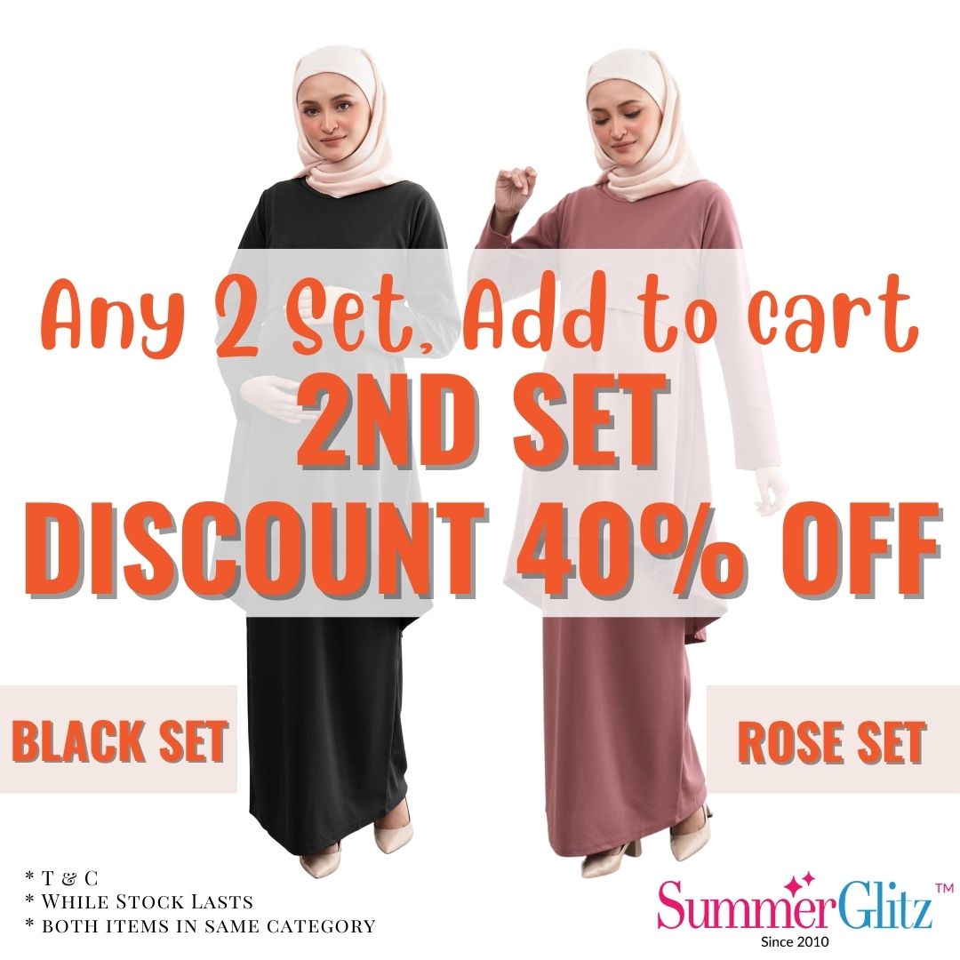 SummerGlitz Maternity & Nursing Set Raya Hi-Lo Extra Long Pocket ...