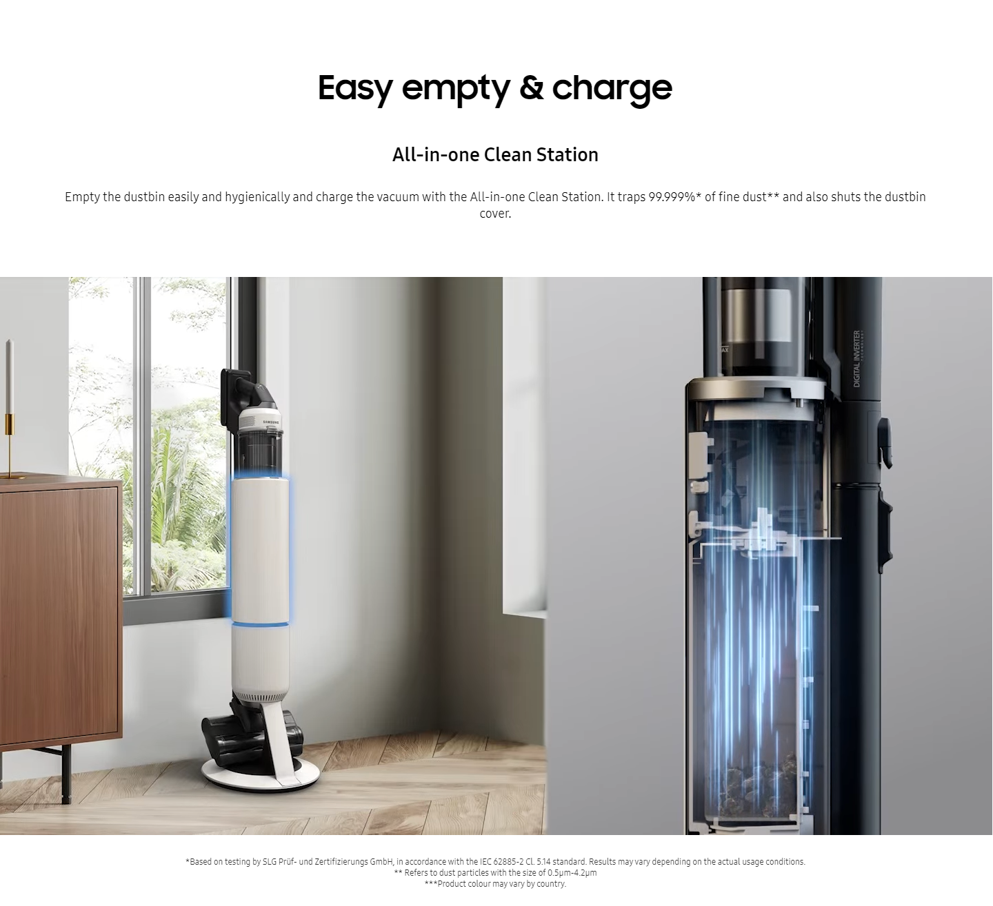Samsung 280W Bespoke AI Jet™ Lite - AI Cleaning Pebble Gray ...