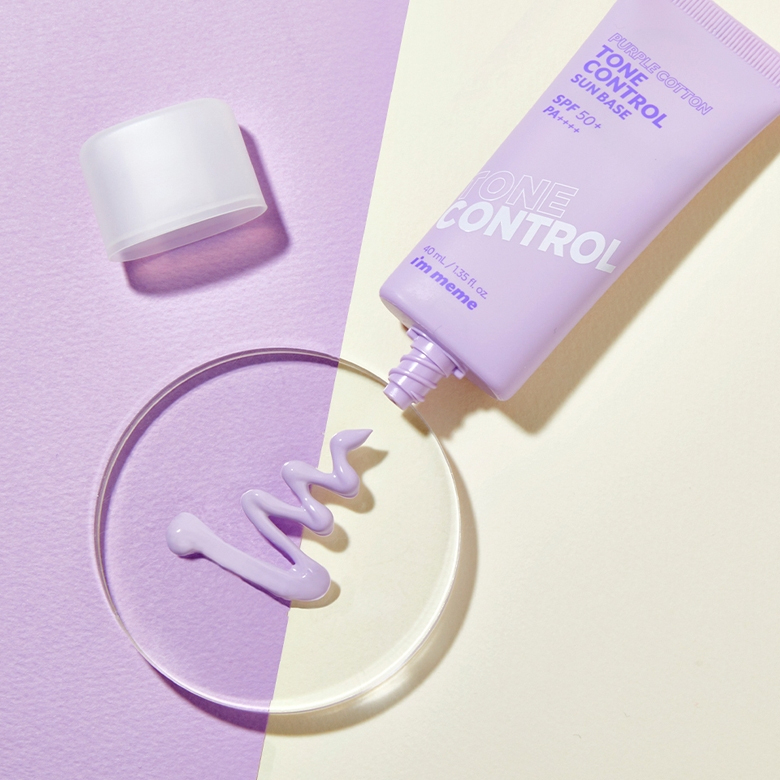 I'M Meme Cotton Tone Control Sun Base - Purple (40g) | Shopee Malaysia