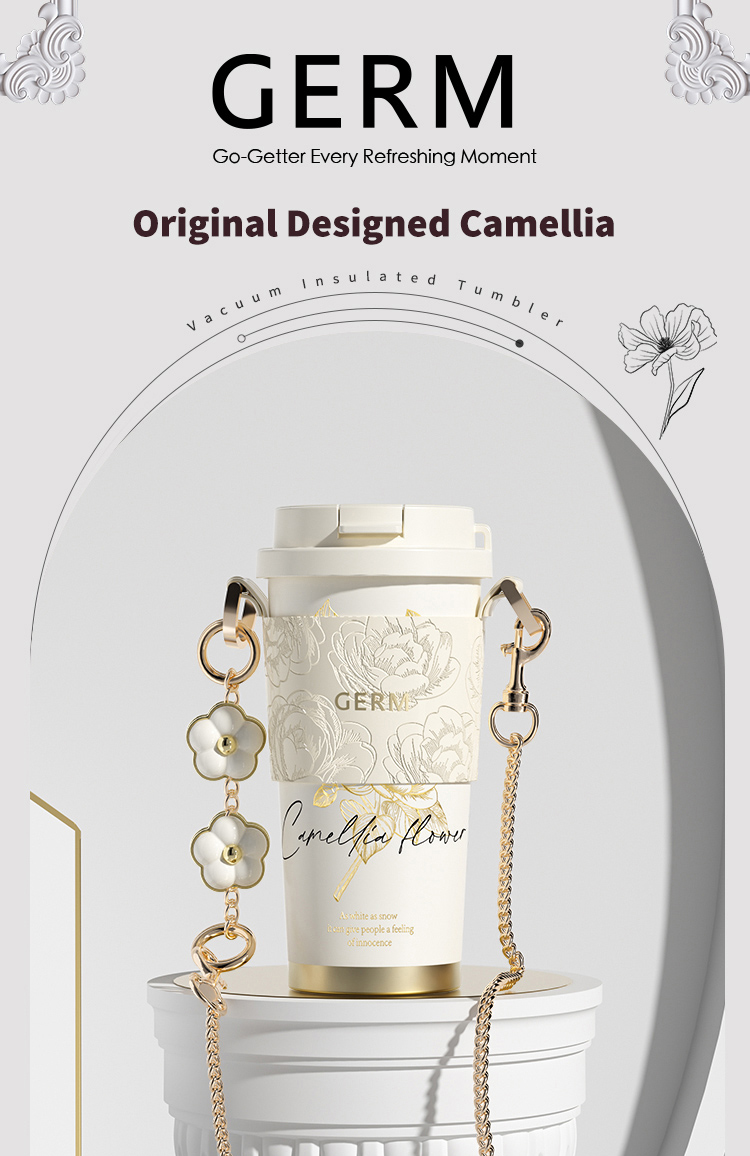 GERM Camellia Bestie/Couple Gift Tumbler Cawan Termos Stainless Steel ...