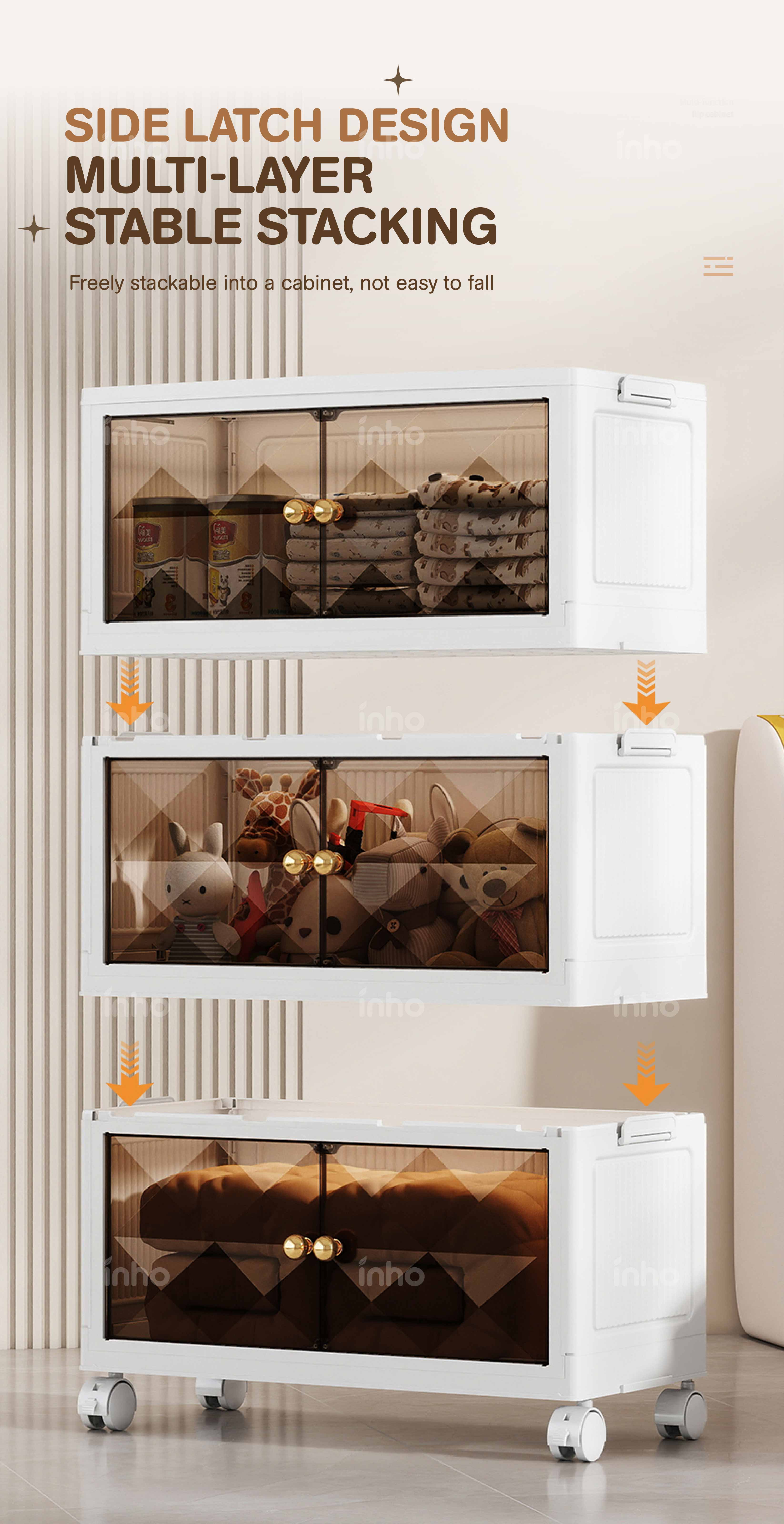 【Shipping Promo】INHO L50-80cm (1-6 Layers) Deluxe Diamond Cabinet 2 ...