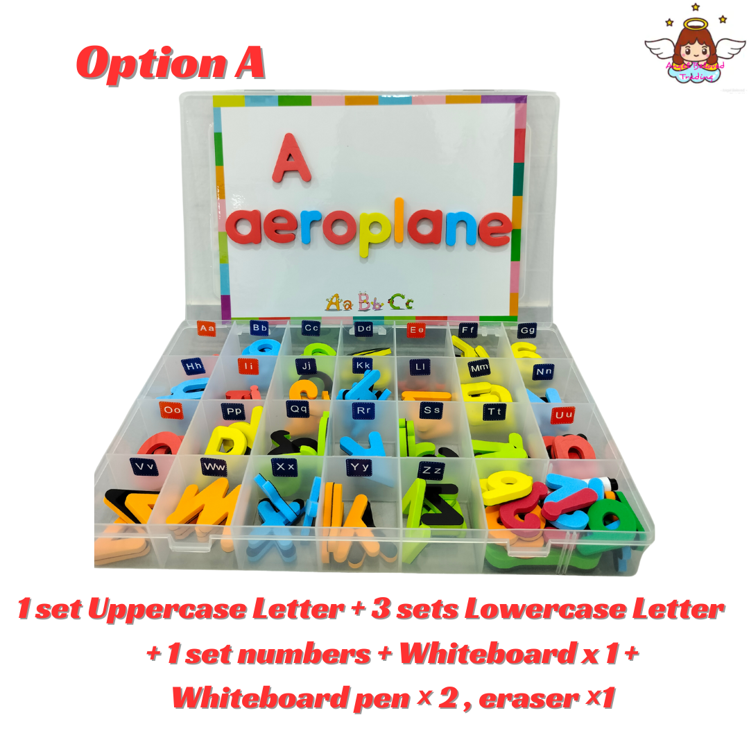Magnetic Alphabets Letters with Magnetic Board / Foam Alphabet Letters ...