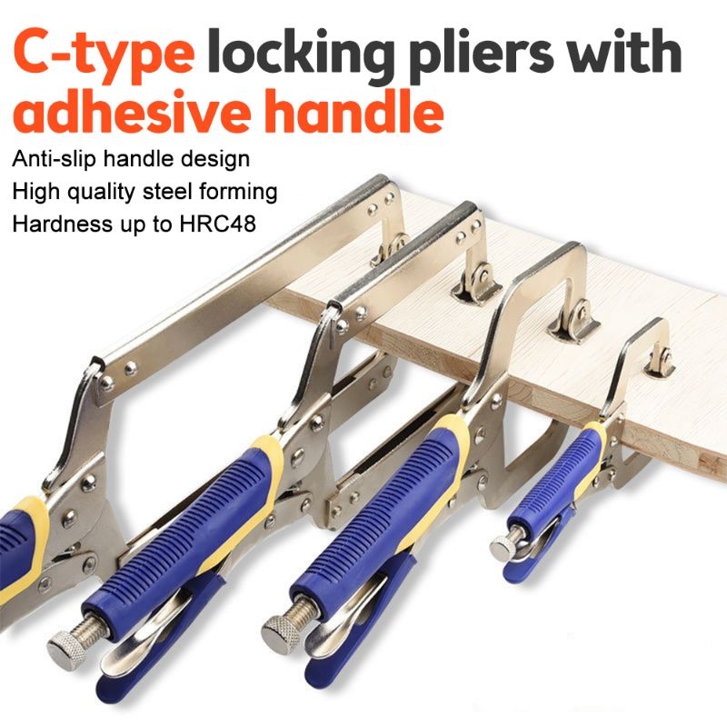 CEO 🇲🇾 Locking Plier C Clamp Weld Clip Woodwork Fix Plier Locator Pad ...