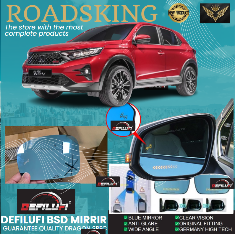 DEFILUFI HONDA WRV WR-V 2023-2025 SIDE MIRROR GLASS RUNNING SIGNAL ...