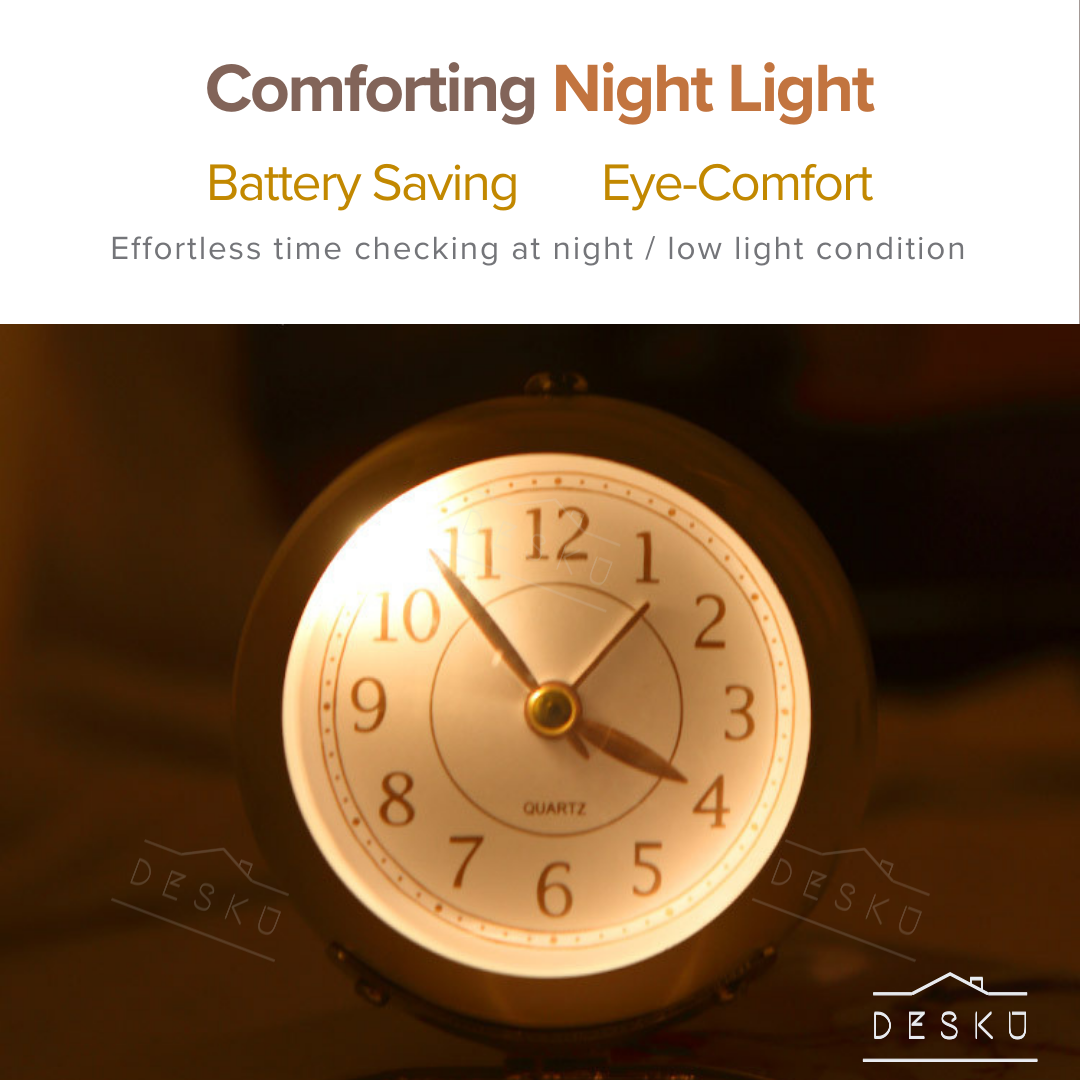 Ins Style Retro Table Clock Student Alarm Clock Simple Alarm Clock ...