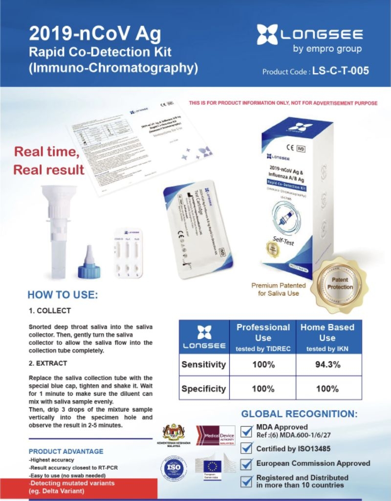 Influenza test kit 3in1 | Shopee Malaysia