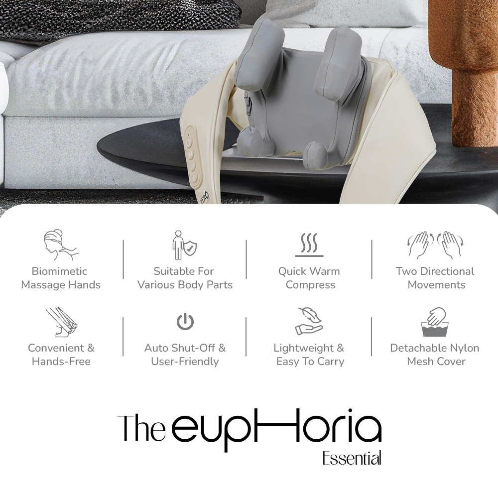 Zero Healthcare The Euphoria Neck Shoulder Massager Wireless Hand ...