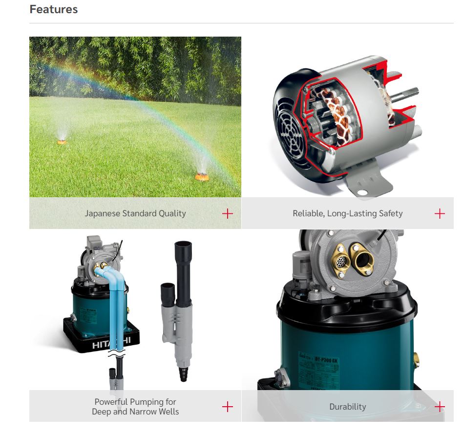 Hitachi Water Pump 300W DT-P300GXPJ Tank Type Deep Well Pam Air 水泵 ...