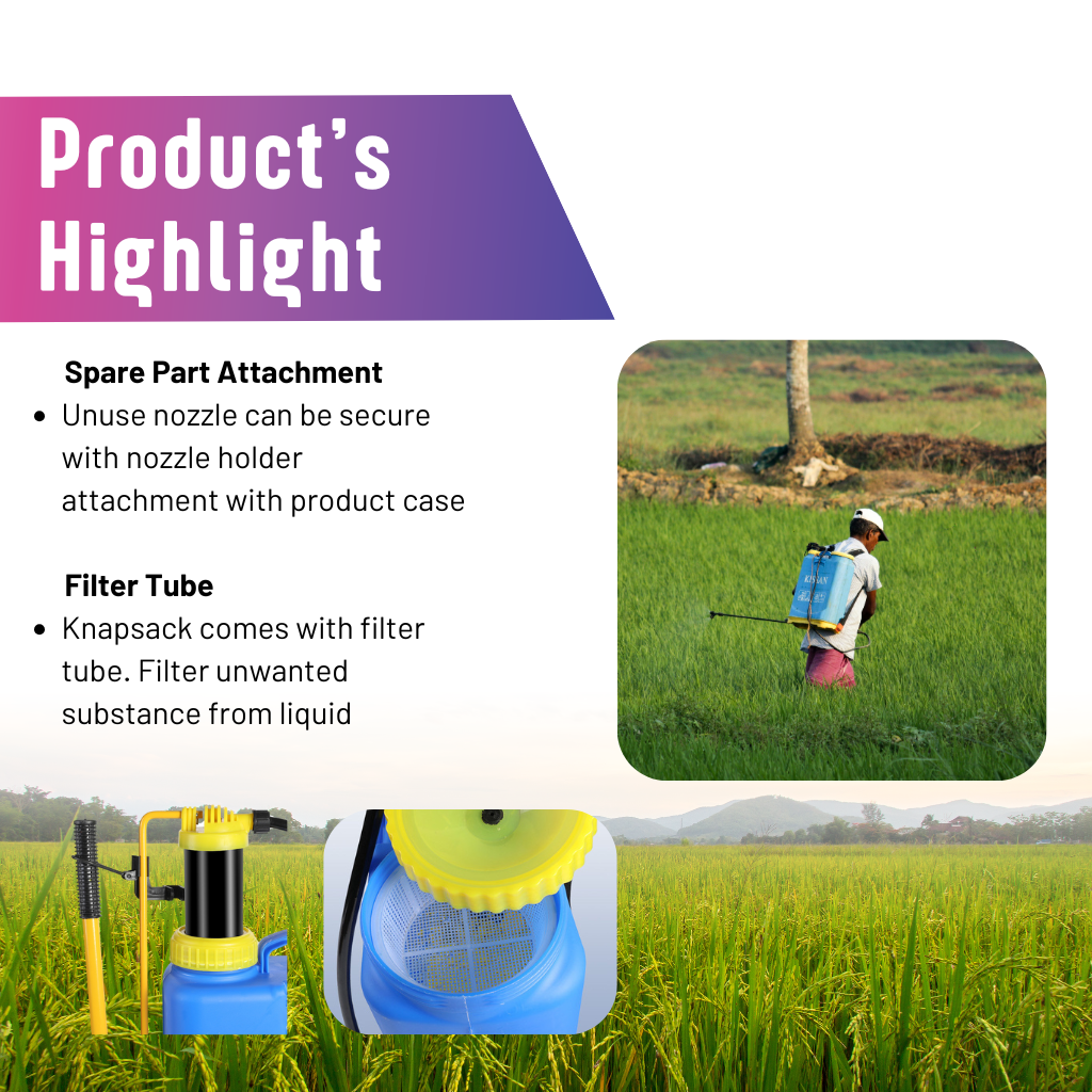 16L 20L Manual Hand Pump Agriculture Knapsack Sprayer Pump Penyembur ...