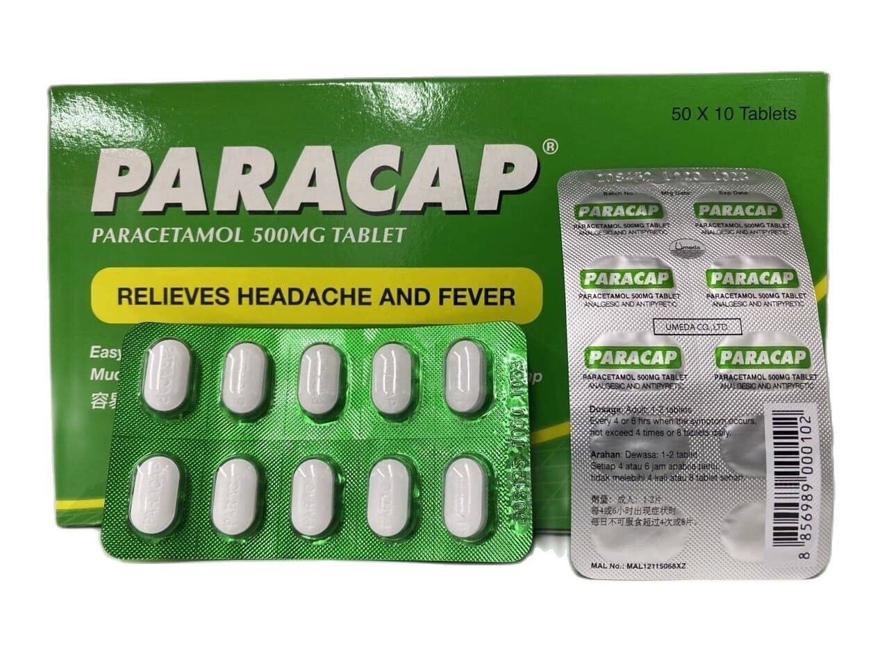 Paracap Paracetamol 500mg 10s/Stp | Shopee Malaysia