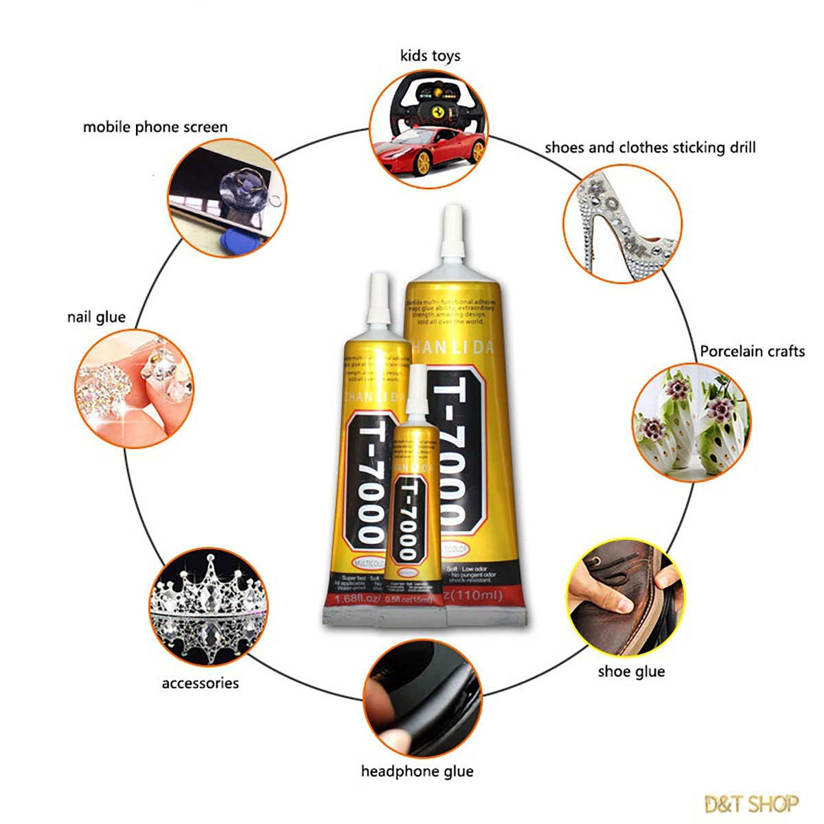 T7000 T8000 Glue Mobile Phone Screen LCD Repair Glue Tool Multi Purpose Adhesive Glue Crystal ...