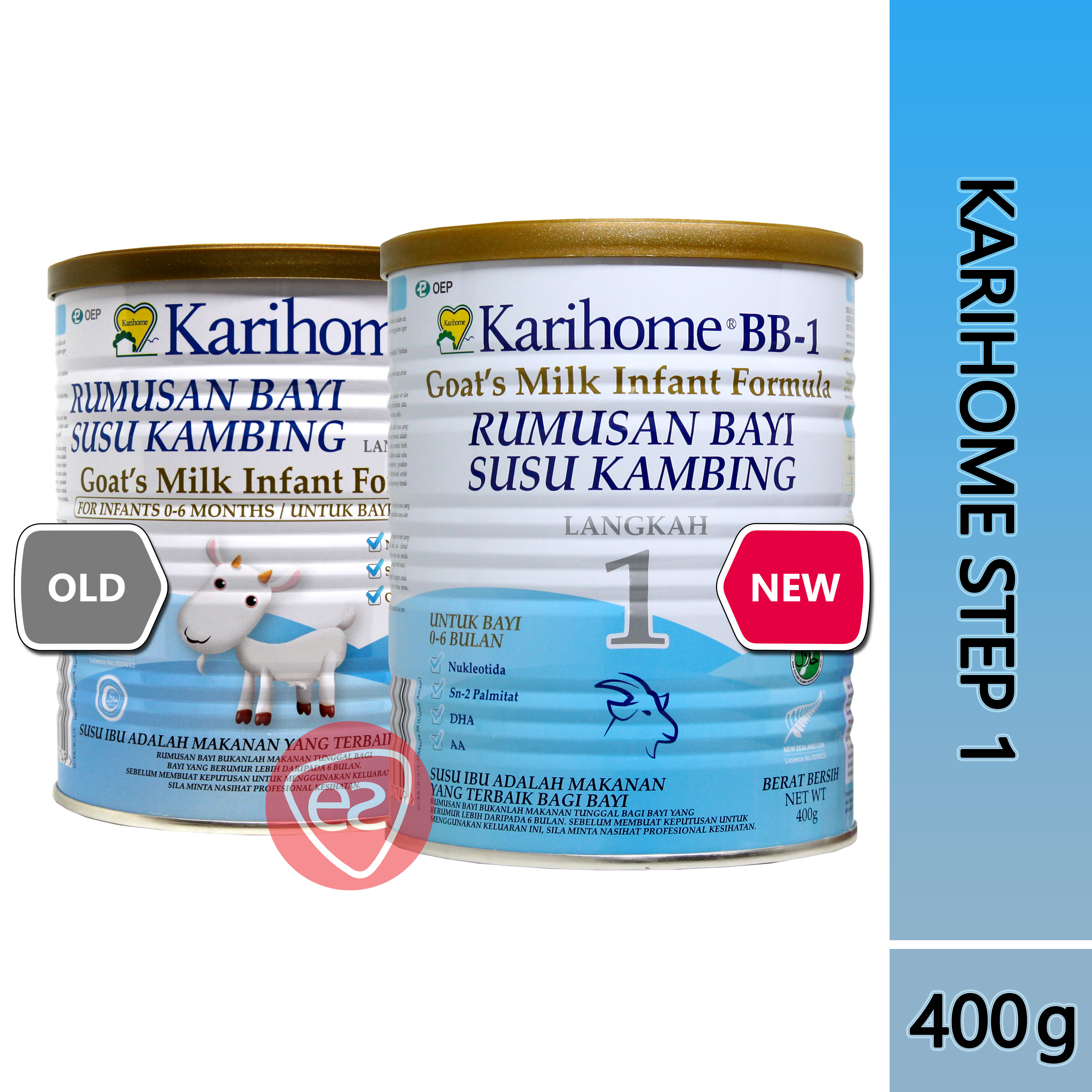 Karihome BB-1 Goat's Milk Infant Formula Step 1 (Rumusan Bayi Susu Kambing Langkah 1) 400g (New ...