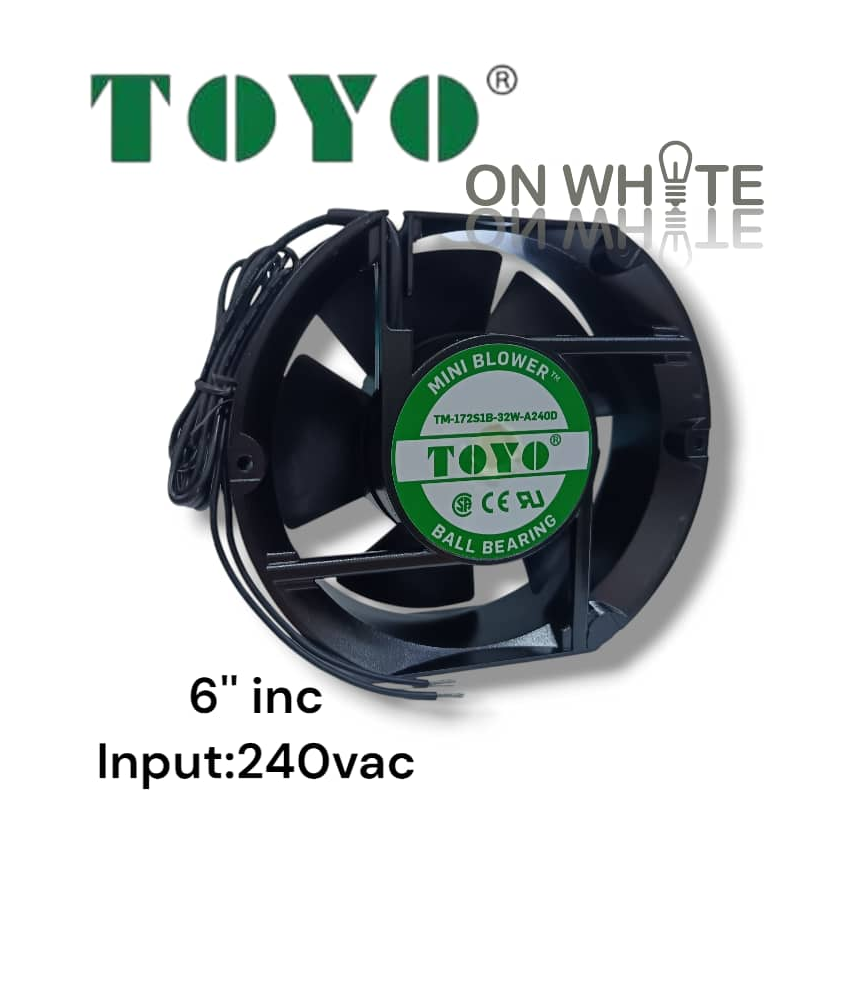 TOYO / EVERWIND Blower Fan 4 Inch /6INC 240V AC BALL BEARING / SLEEVE ...