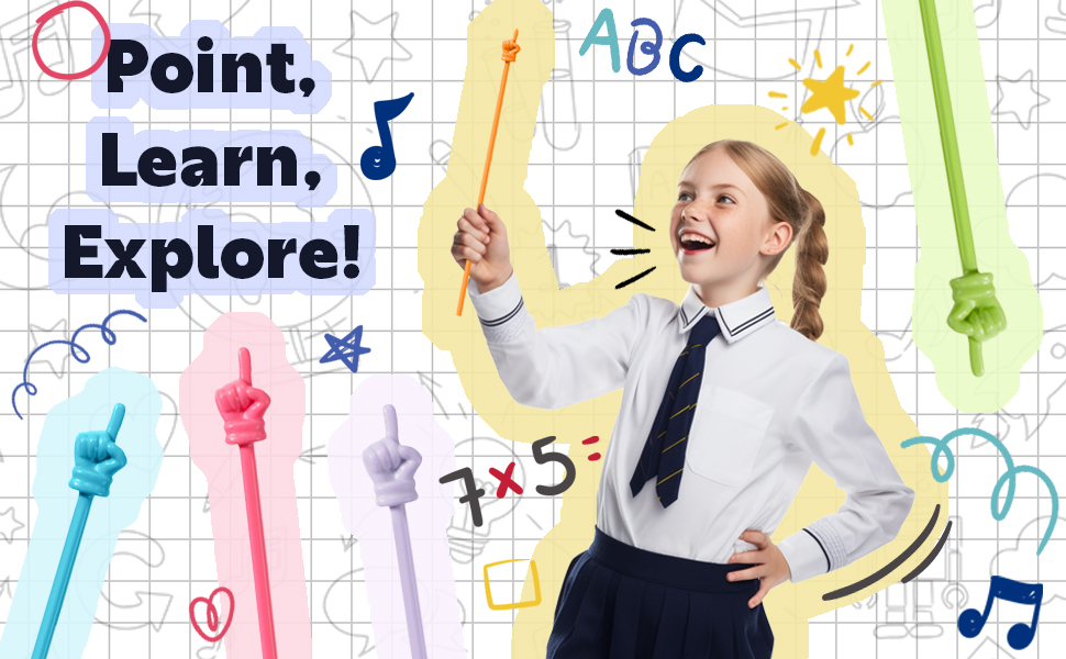 Finger Pointer for Classroom Reading Pointers for Kids Hand Pointing ...