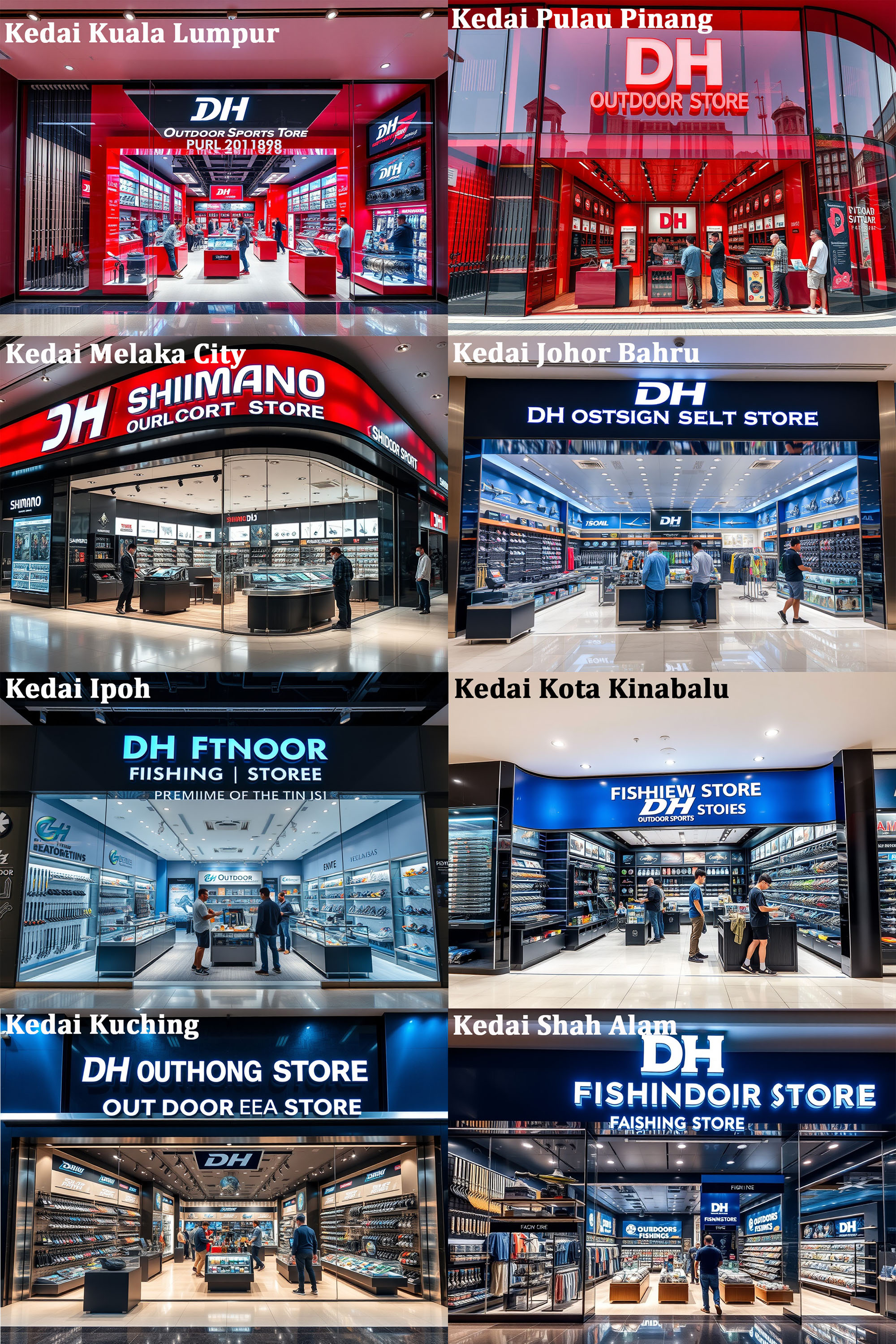 DAIWA Fishing Rod Set Barang Mancing Set Fishing Combo Set Joran ...