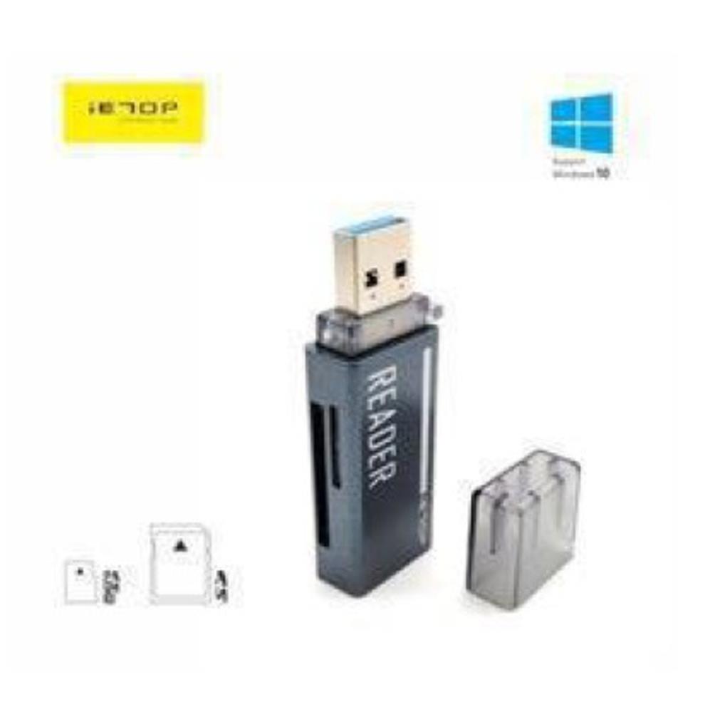 IETOP C3-06 USB3.1 Card Reader (Type-A / SD & TF Dual Slot / High-Speed ...