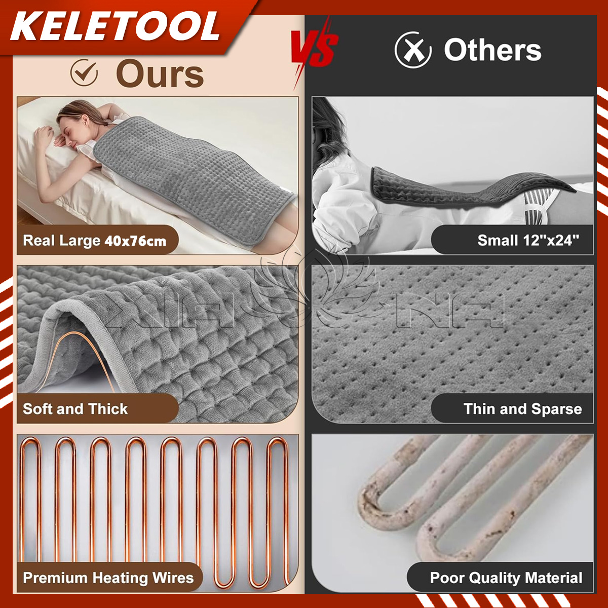 Electric Heating Pad hot heat pad electric heating blanket back heater ...