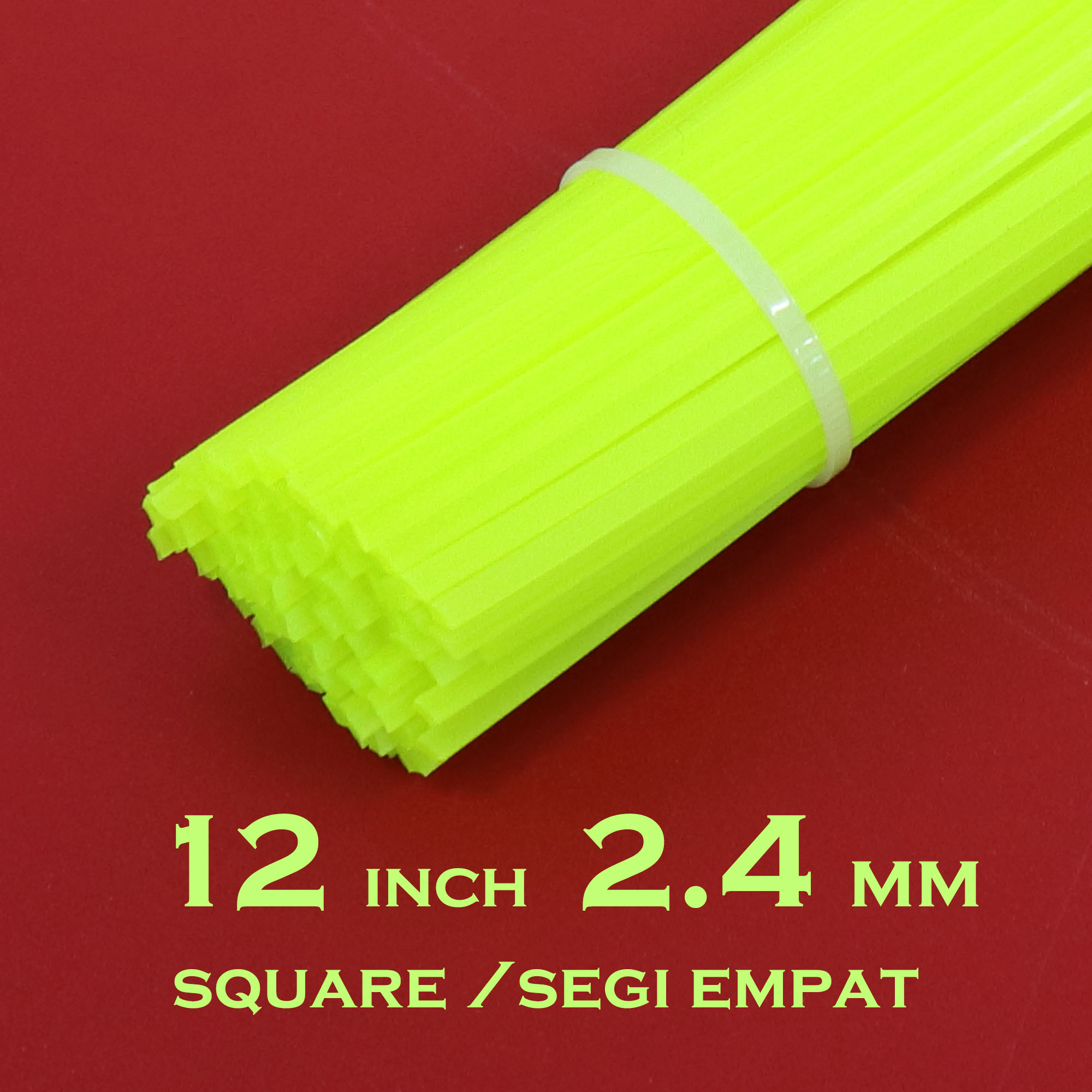 MIKASO 200gram 2.6mm 12 Inch Square High Flux Grass Trimmer Nylon Semi ...