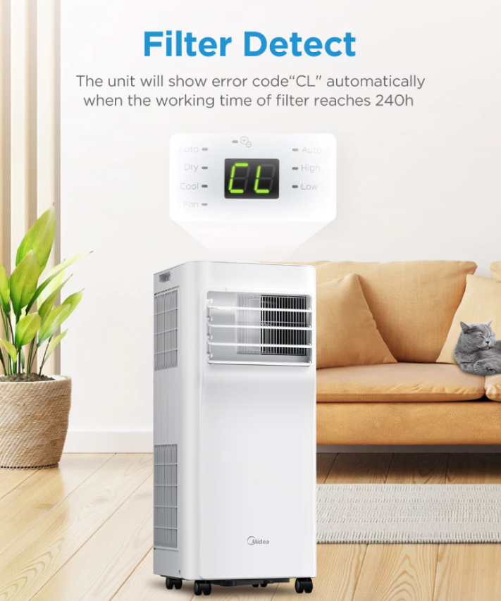 Midea Portable Air Cond (0.75HP) MPPA-08CRN7 / (1.0HP) MPPA-10CRN7 ...
