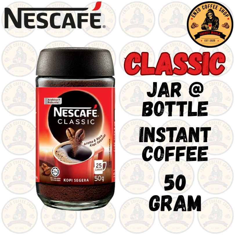 NESCAFE ORIGINAL CLASSIC / DECAF JAR / BOTTLE / 50G 100G 200G / NESCAFE INSTANT COFFEE / ARABICA ...