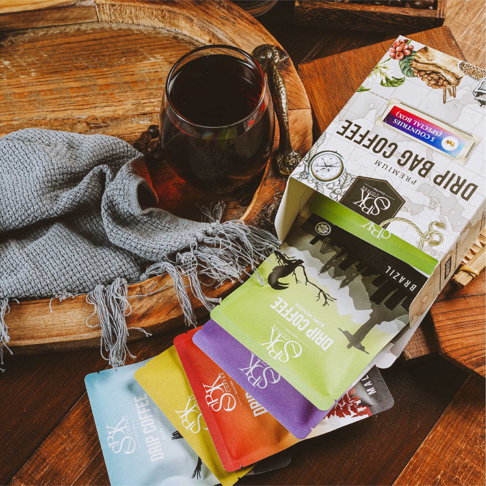 [ HALAL ] SBK Drip Coffee 5 Countries｜100% Natural Arabica Coffee Beans ...