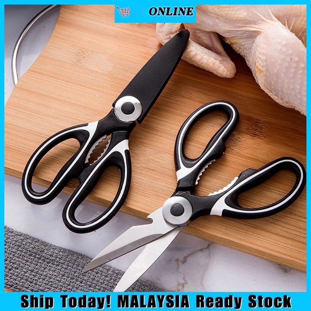 Stainless Steel Kitchen Scissors Multipurpose Scissor Meat Cutter ...