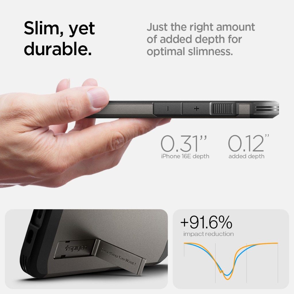 Spigen iPhone 16e Case (2025) 6.1" Tough Armor AI Magfit Magnetic Phone ...